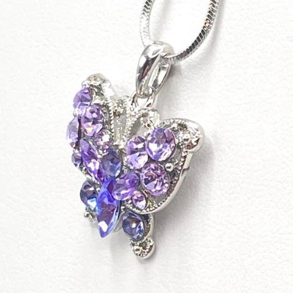 Jewelry | Purple Crystal Butterfly | Poshmark
